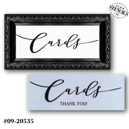 Cards Thank You Stencil | Cupboard Distributing