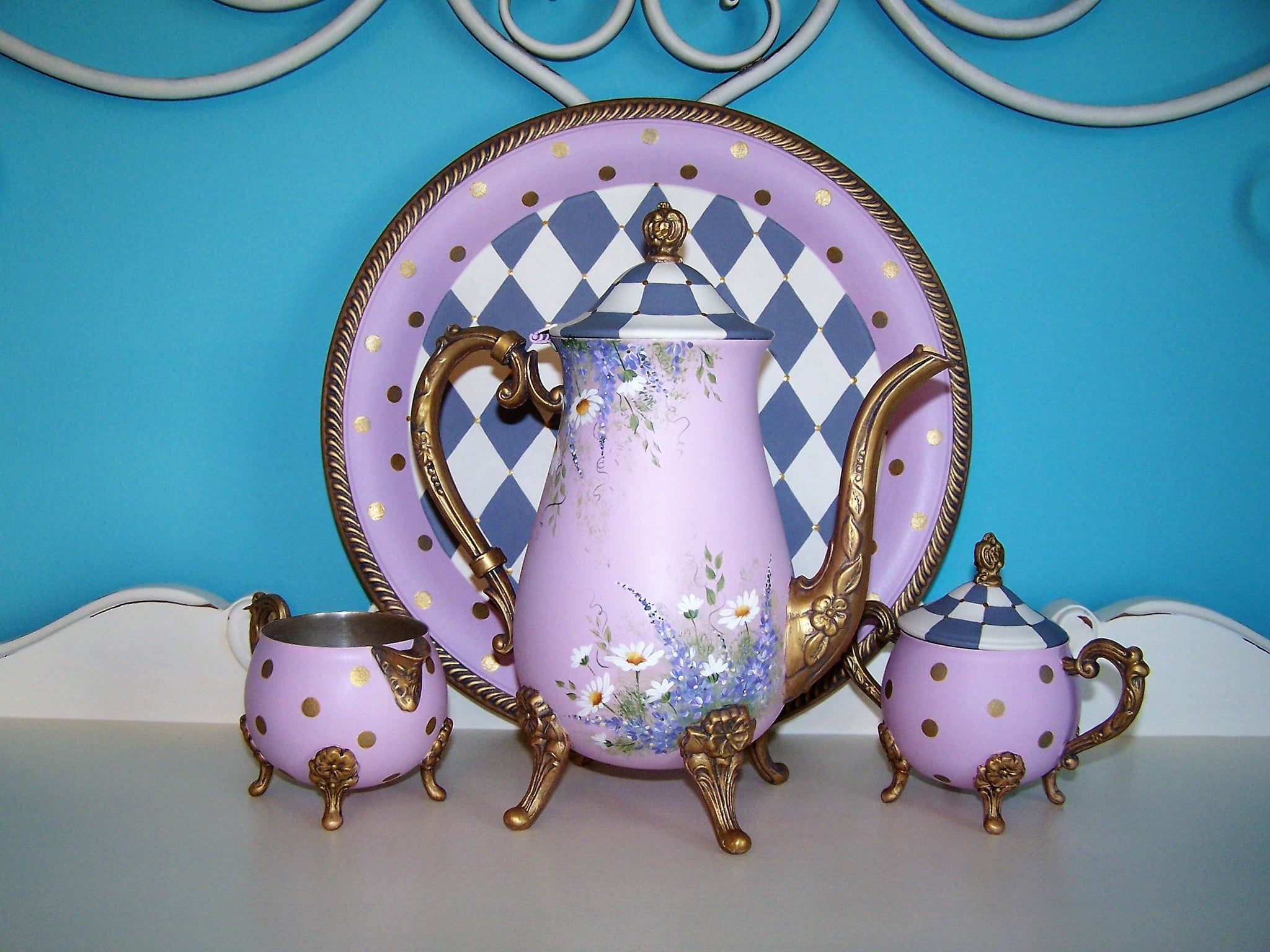 Fresh as a Daisy Tea Set E-Pattern By Linda Hollander | Cupboard ...