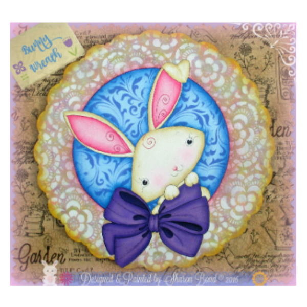 Bunny Wreath E-Pattern by Sharon Bond | Cupboard Distributing