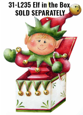 Elf in the Box Ornament E-Pattern | Cupboard Distributing